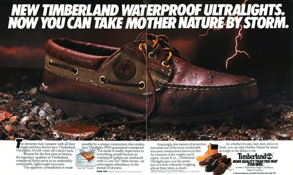 The Timberland Company: Gore-Tex | Esquire | SEPTEMBER 1987