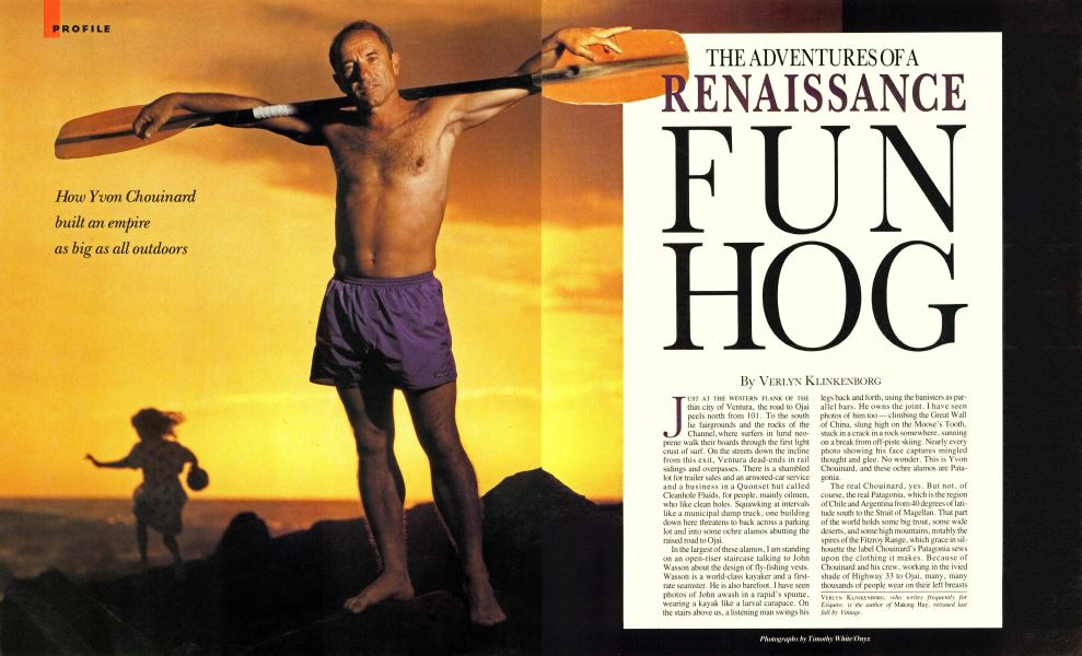 The Adventures of a Renaissance Fun Hog | Esquire | JANUARY 1988