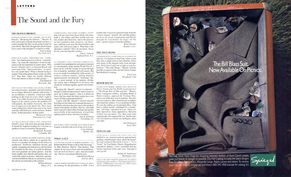 The Sound and the Fury | Esquire | June 1988