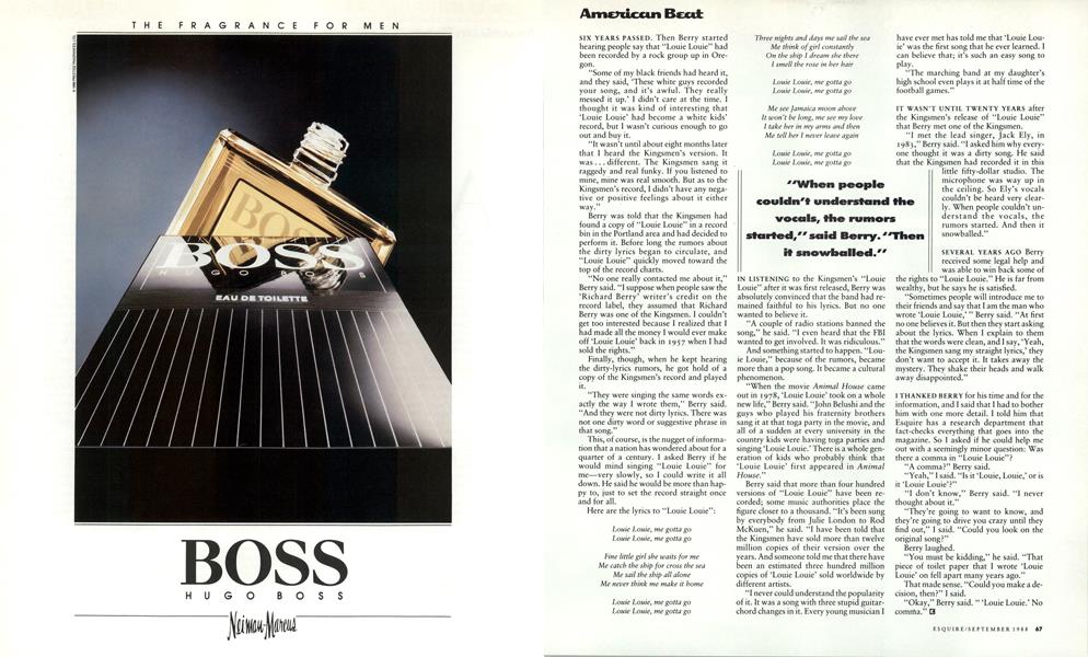 Boss | Esquire | September 1988