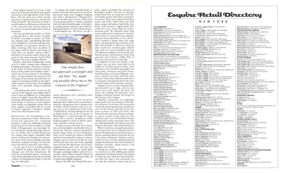 Advertisement | Esquire | December 1988