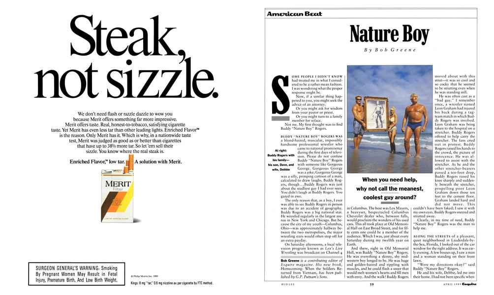 Nature Boy | Esquire | APRIL 1989