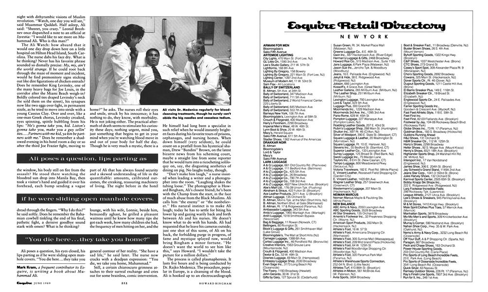 Esquire Retail Directory | Esquire | June 1989 Esquire Retail Directory | Esquire | June 1989