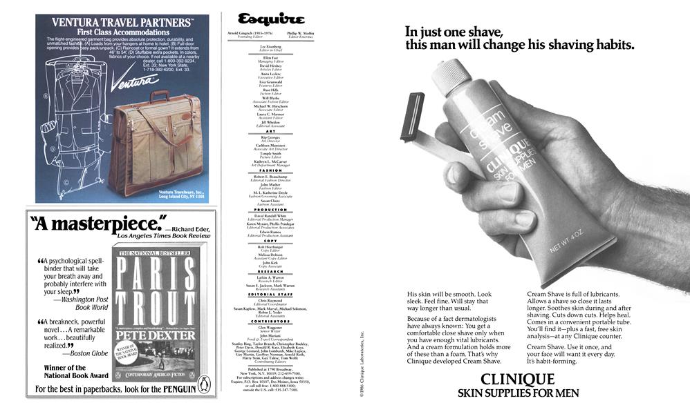 Advertisement | Esquire | August 1989