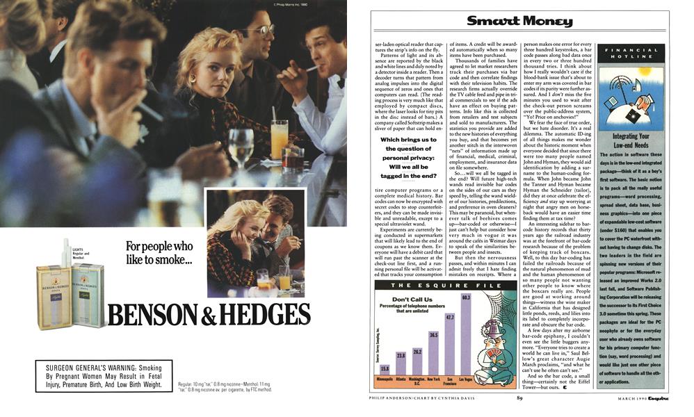 Philip Morris Inc.: Benson&hedges | Esquire | March 1990
