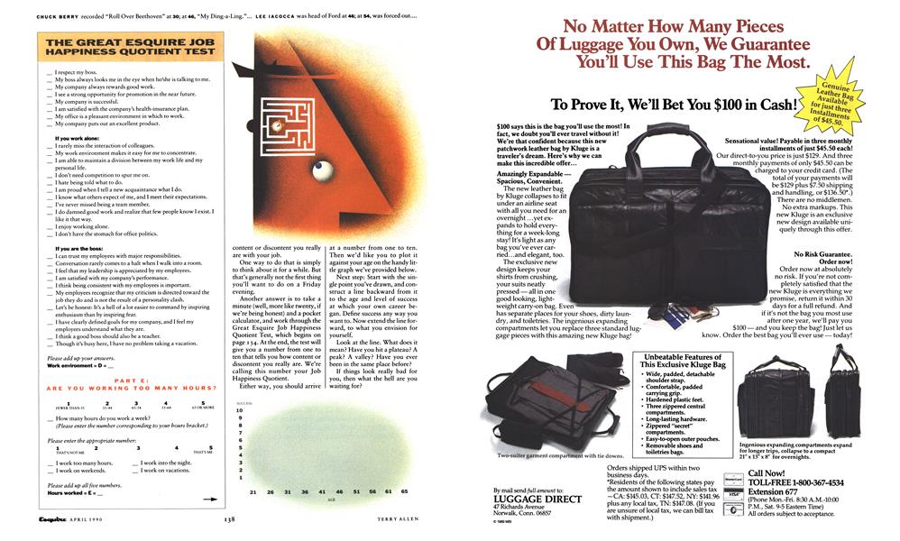LUGGAGE DIRECT | Esquire | April 1990