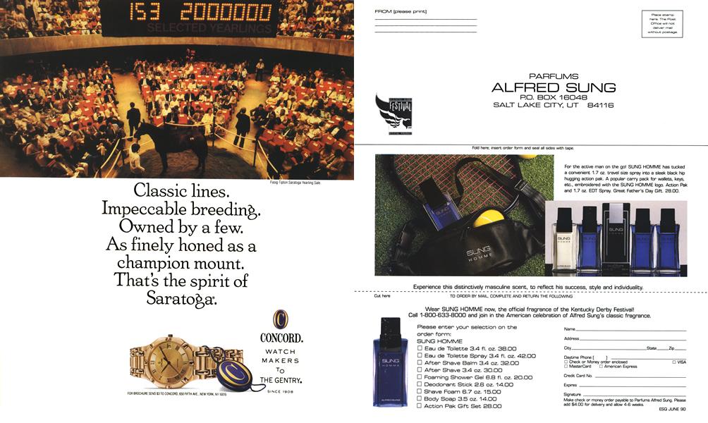 ALFRED SUNG: SUNG HOMME | Esquire | June 1990