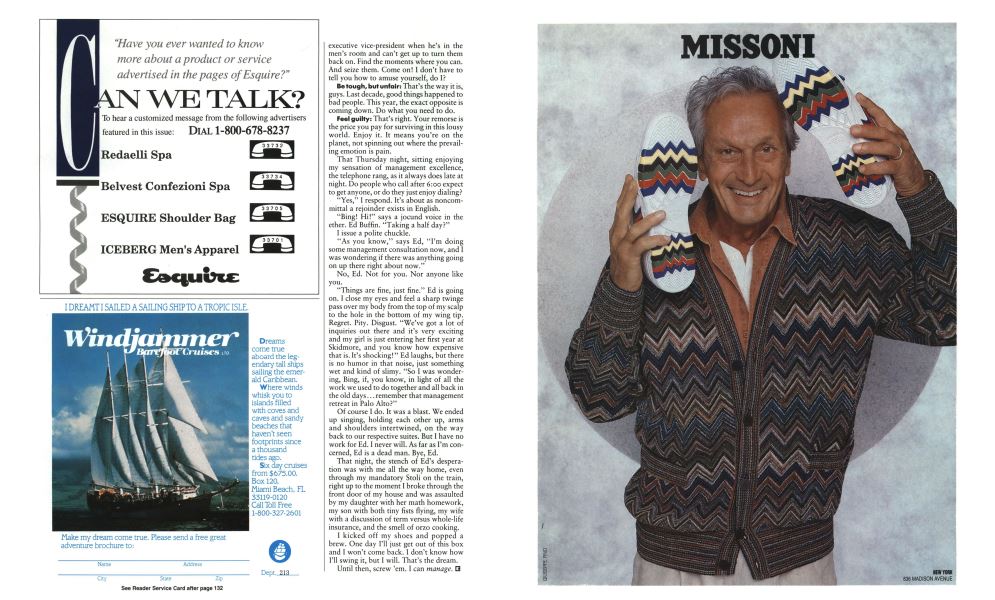 Windjammer Barefoot Cruises.ltd | Esquire | MARCH 1991