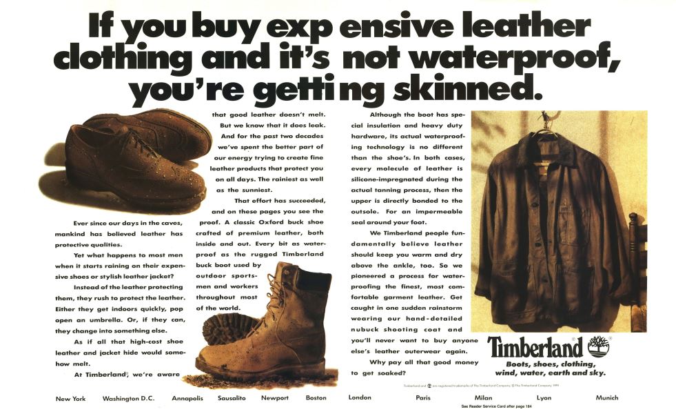 The Timberland Company | Esquire | OCTOBER 1991