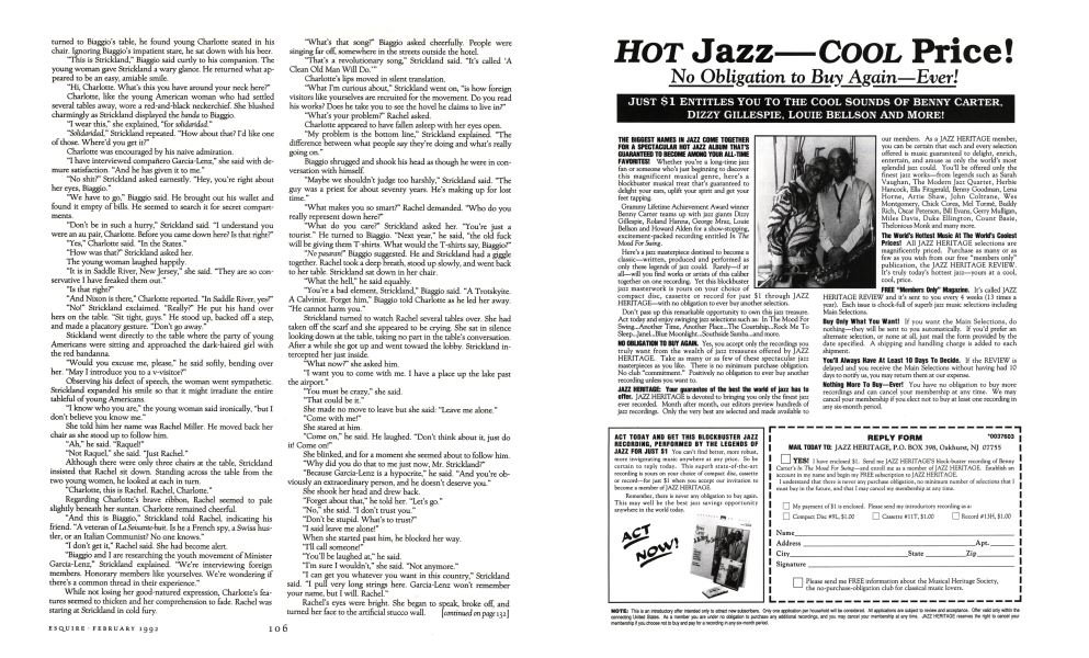 Jazz Heritage | Esquire | FEBRUARY 1992