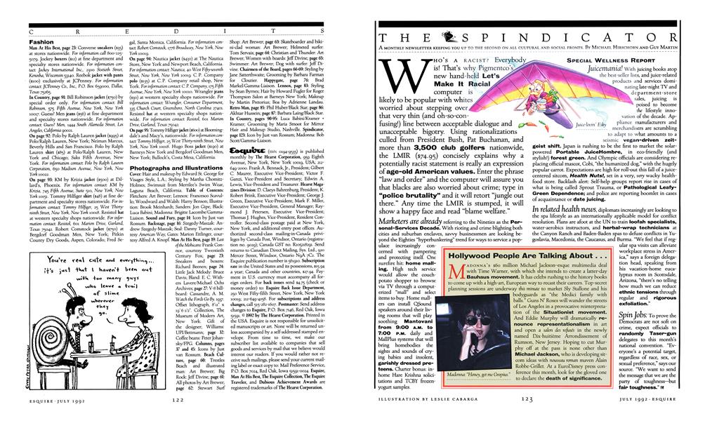 Cartoon | Esquire | JULY 1992