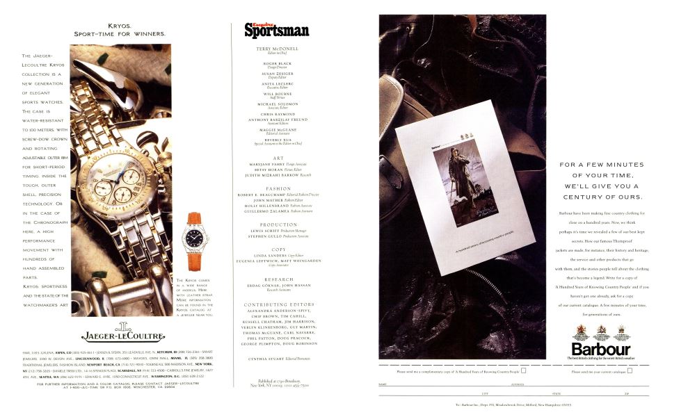 Barbour Inc. | Esquire | AUTUMN 1992