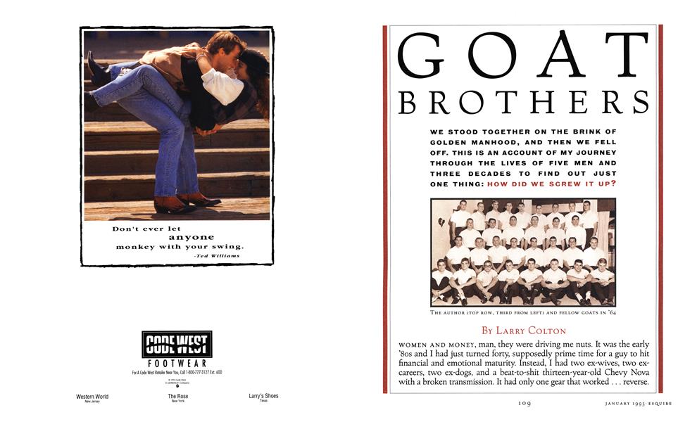 Goat Brothers | Esquire | JANUARY 1993