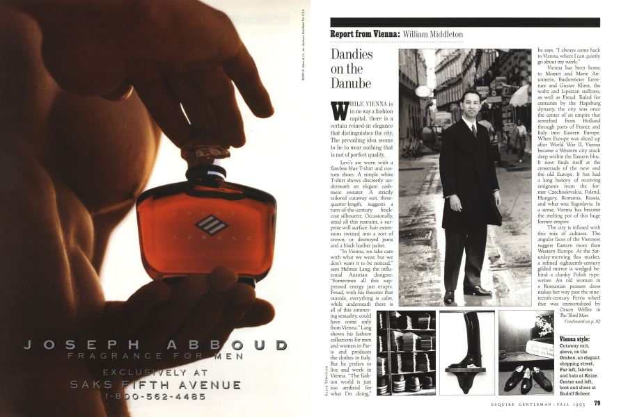 Dandies on the Danube | Esquire | Fall 1993