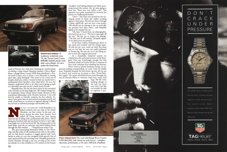 Advertisement: Tagheuer | Esquire | FALL/WINTER 1993