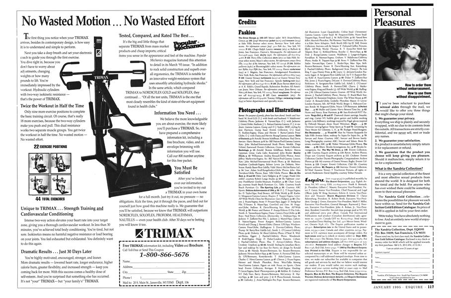 TRIMAX | Esquire | JANUARY 1995