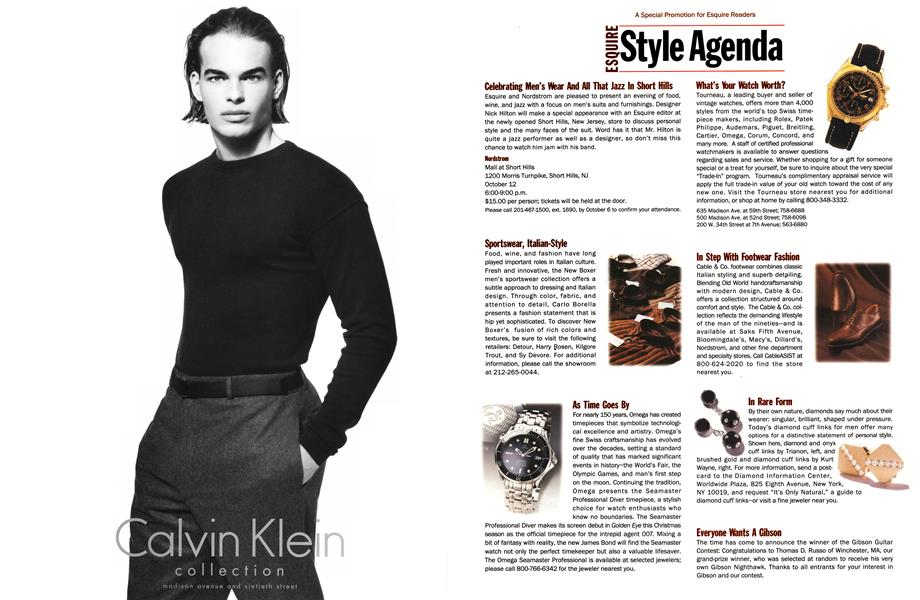 Esquire Style Agenda | Esquire | OCTOBER 1995
