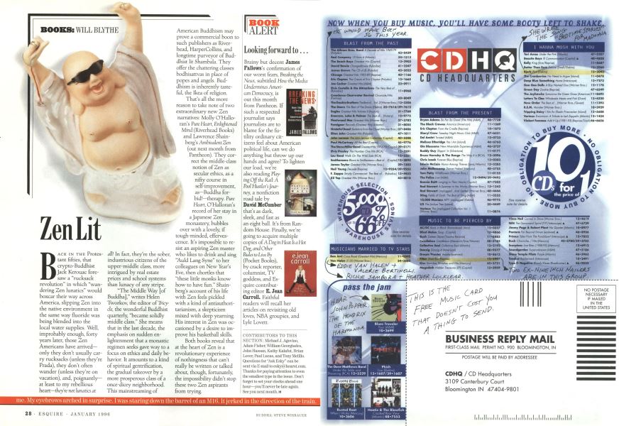 BOOK ALERT | Esquire | JANUARY 1996