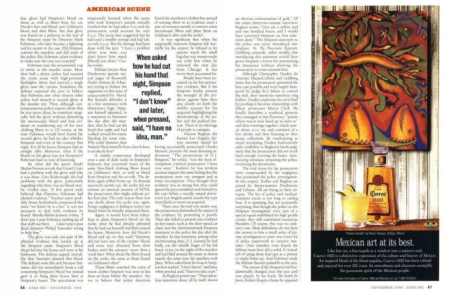 Advertisement: Cuervo 1800 | Esquire | NOVEMBER 1996