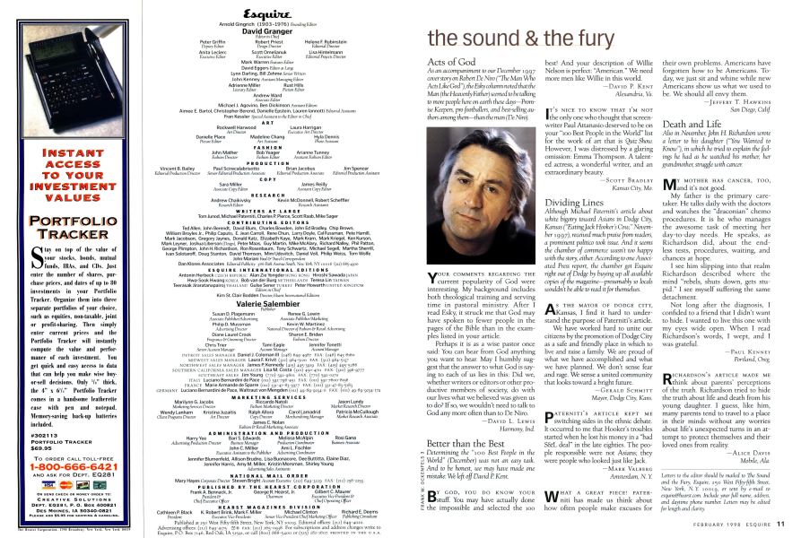 CREATIVE SOLUTIONS | Esquire | FEBRUARY 1998