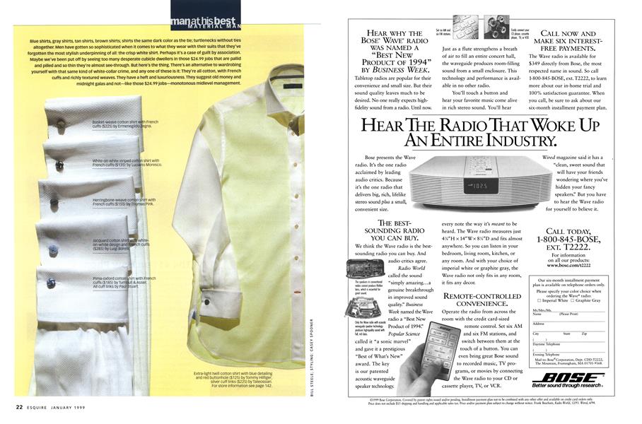 Material Man | Esquire | JANUARY 1999