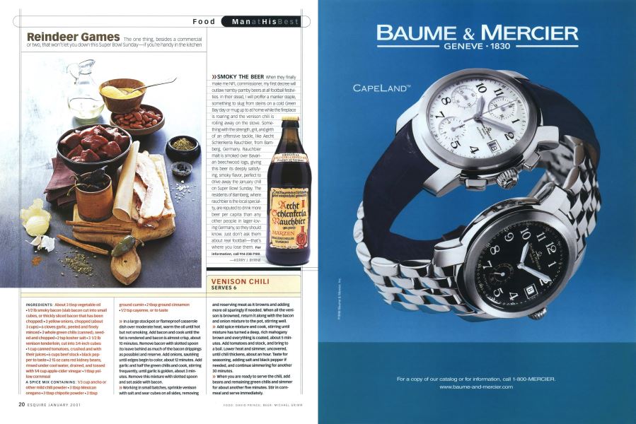 Reindeer Games | Esquire | JANUARY 2001