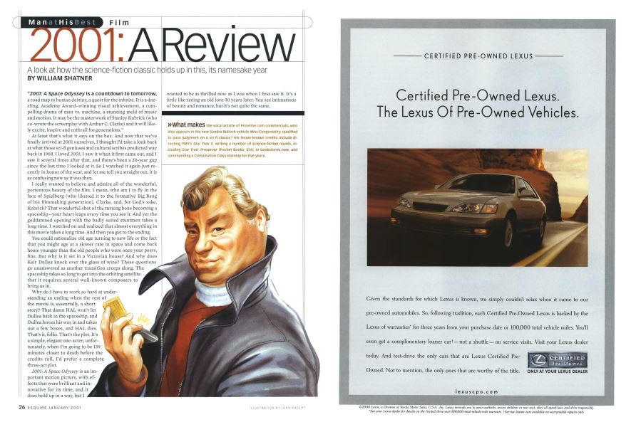 2001: a Review | Esquire | JANUARY 2001