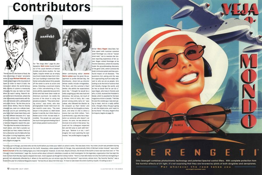 Contributors | Esquire | July 2001