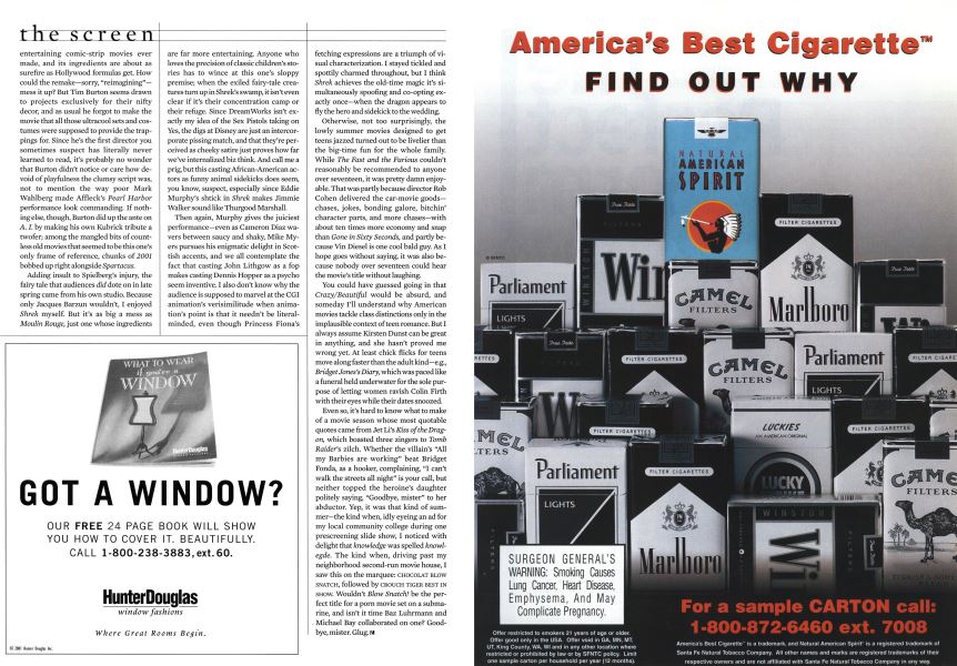 Hunter Douglas Inc. | Esquire | OCTOBER 2001