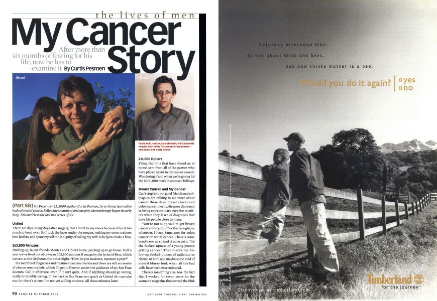 My Cancer Story Esquire October 2001