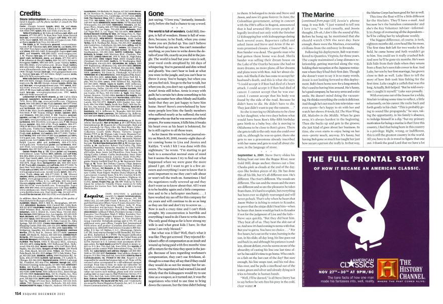 Credits | Esquire | DECEMBER 2001