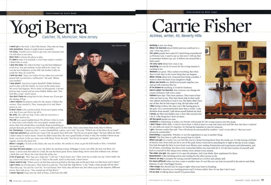 Carrie Fisher | Esquire | JANUARY 2002