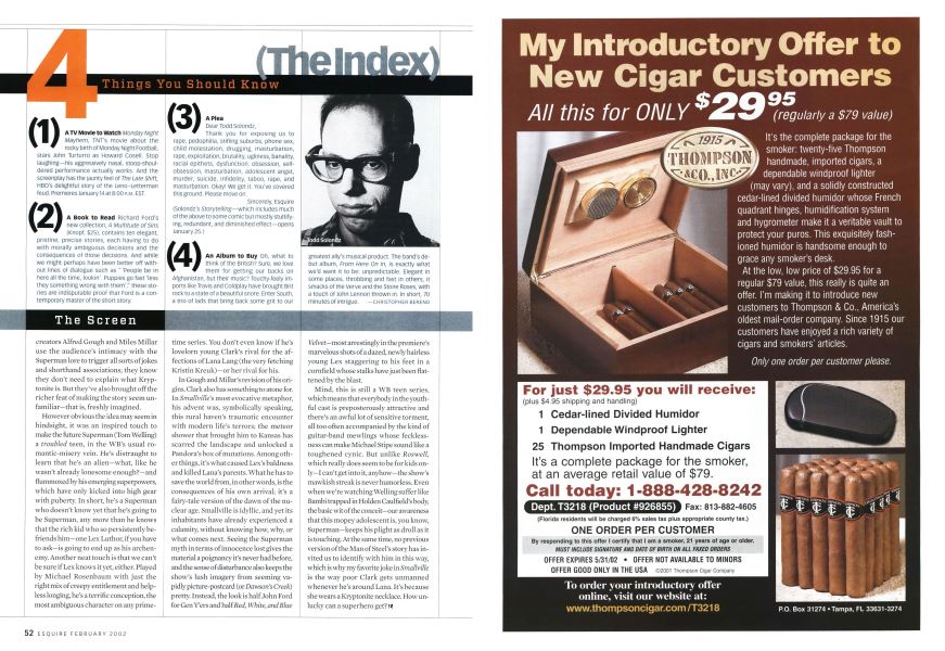 (The Index) | Esquire | FEBRUARY 2002