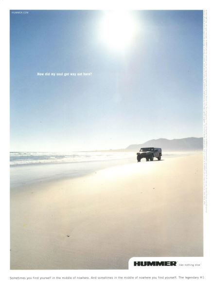 Advertisement: Hummer | Esquire | JULY 2002