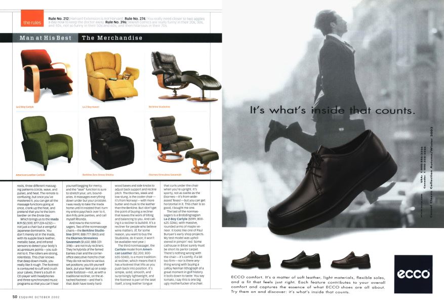 The Rules | Esquire | OCTOBER 2002