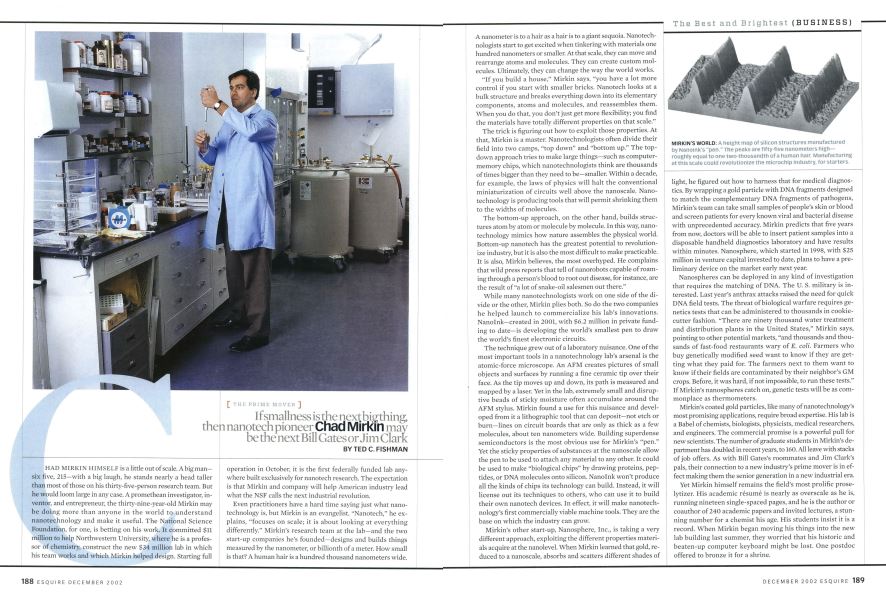 Chad Mirkin | Esquire | DECEMBER 2002