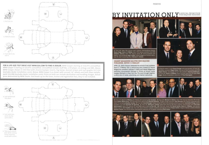 By Invitation Only | Esquire | July 2003