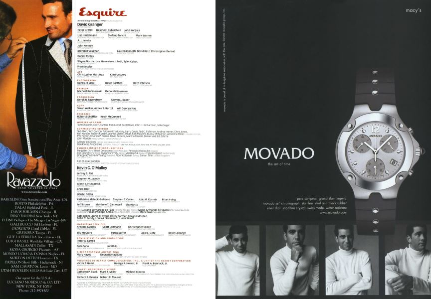 Luciano Moresco & Co. Ltd | Esquire | July 2003