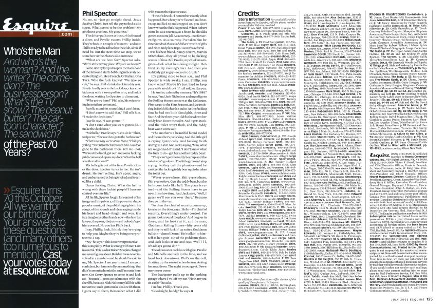Advertisement: Esquire | Esquire | July 2003