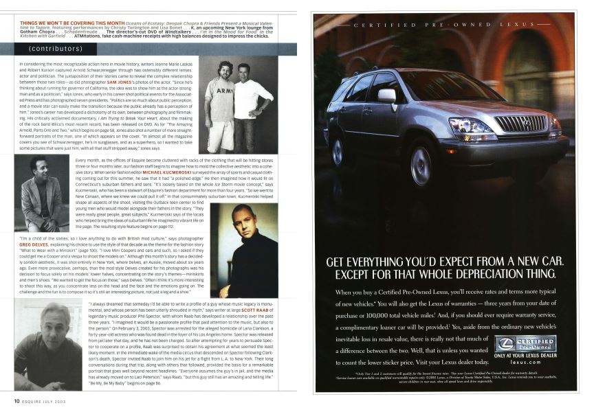 | Esquire | July 2003