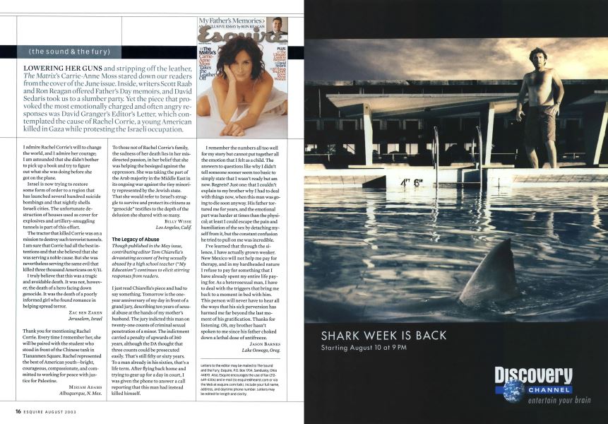 Advertisement | Esquire | August 2003