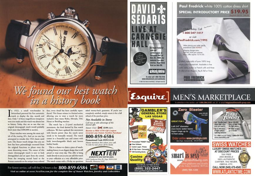 Next Ten: Stauer | Esquire | December 2003