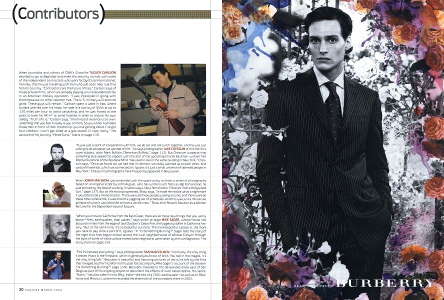 Contributors | Esquire | March 2004