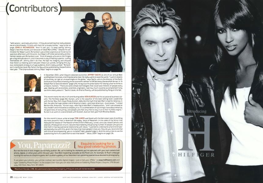 Contributors | Esquire | May 2004