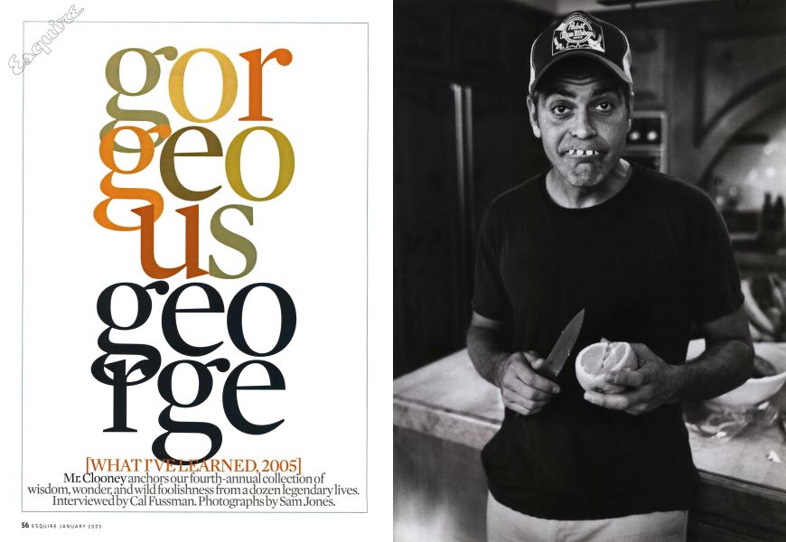 Gorgeous George | Esquire | January 2005