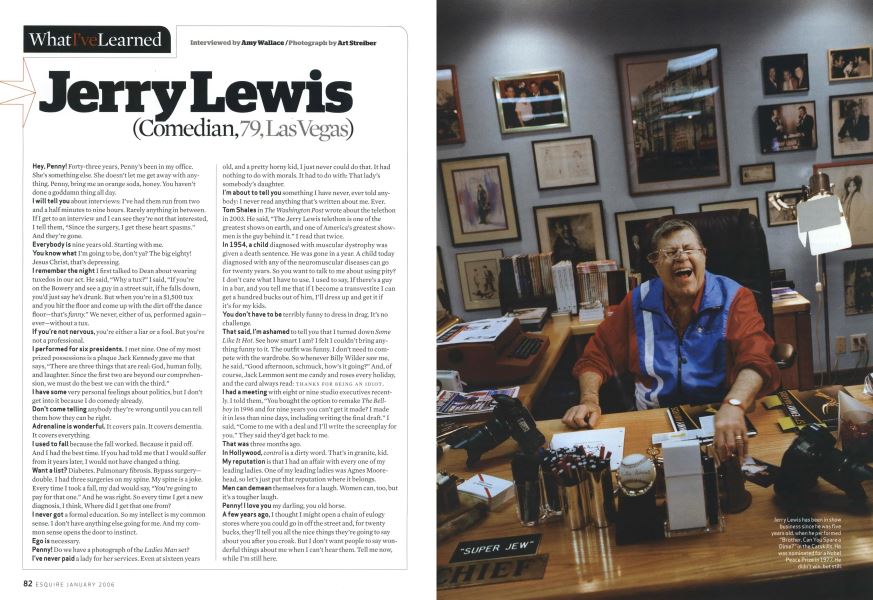 Jerry Lewis | Esquire | JANUARY 2006