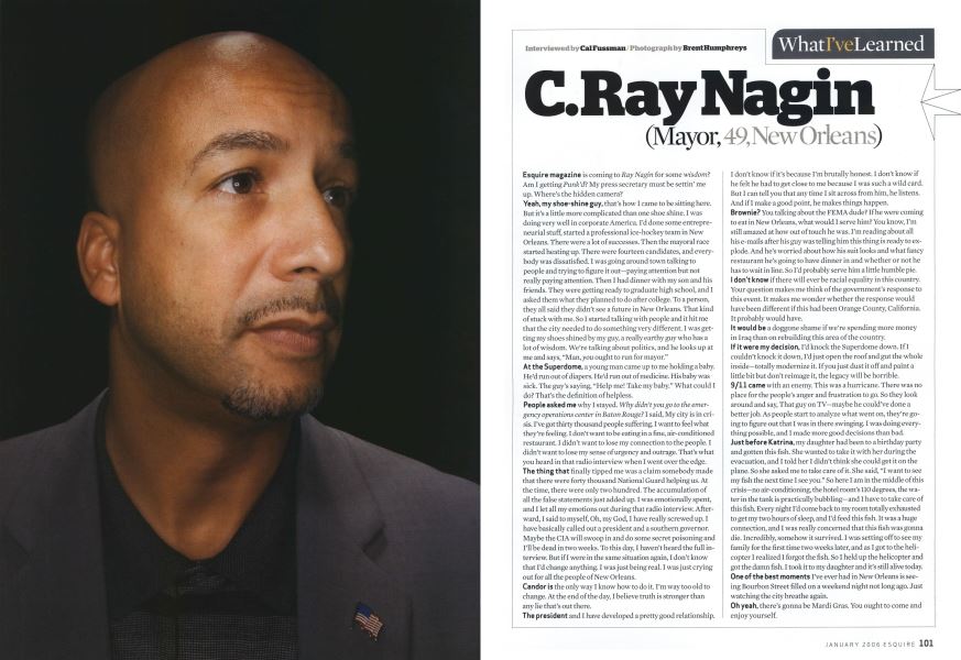 C. Ray Nagin | Esquire | JANUARY 2006