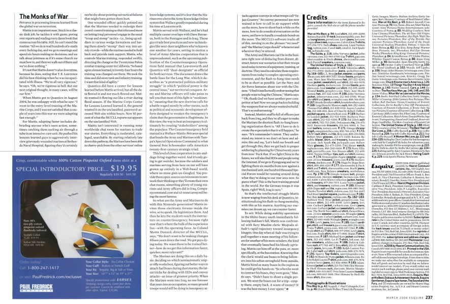 Paul Fredrick | Esquire | MARCH 2006