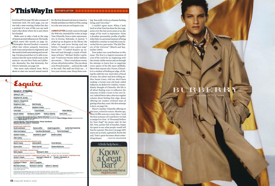 Advertisement: Esquire | Esquire | MARCH 2006