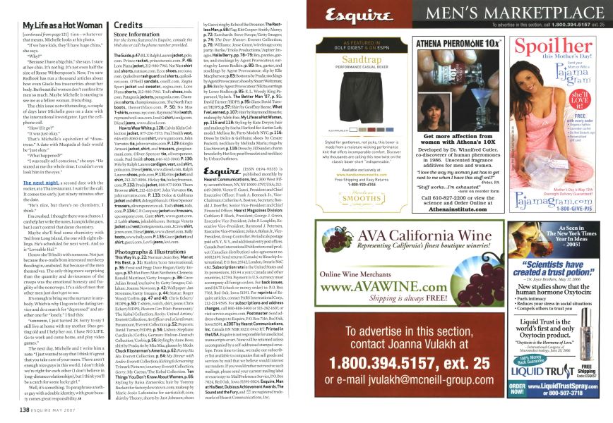 Credits | Esquire | MAY 2007